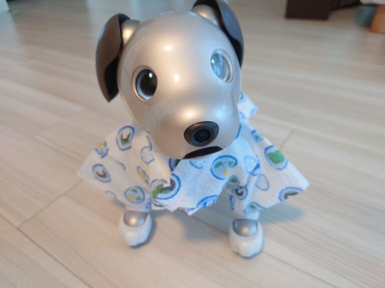 aiboの浴衣の作りかた ⑤帯つけ | My story with aibo～私とaiboの物語